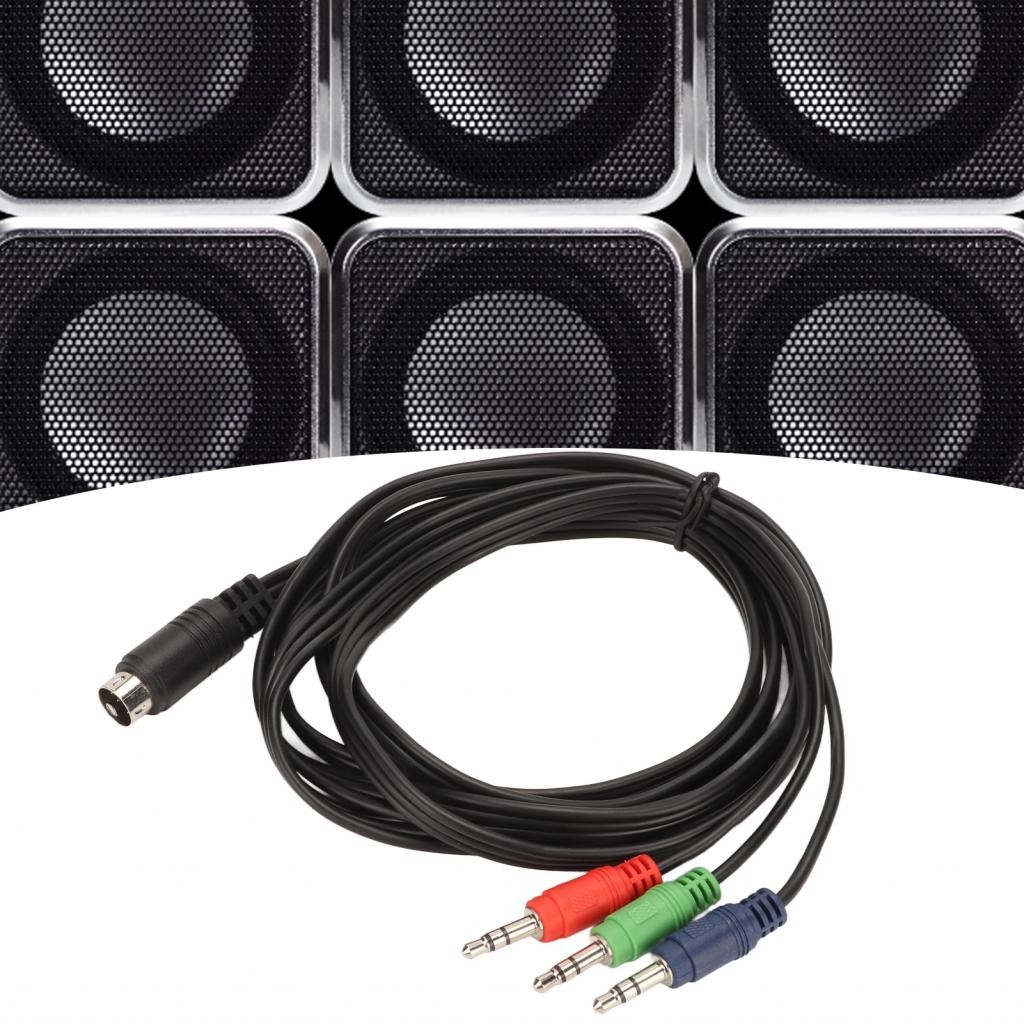 Ccing Mini DIN 9 Pin to 3.5mm Cable PVC Sound Adapter Cord for Speaker ...