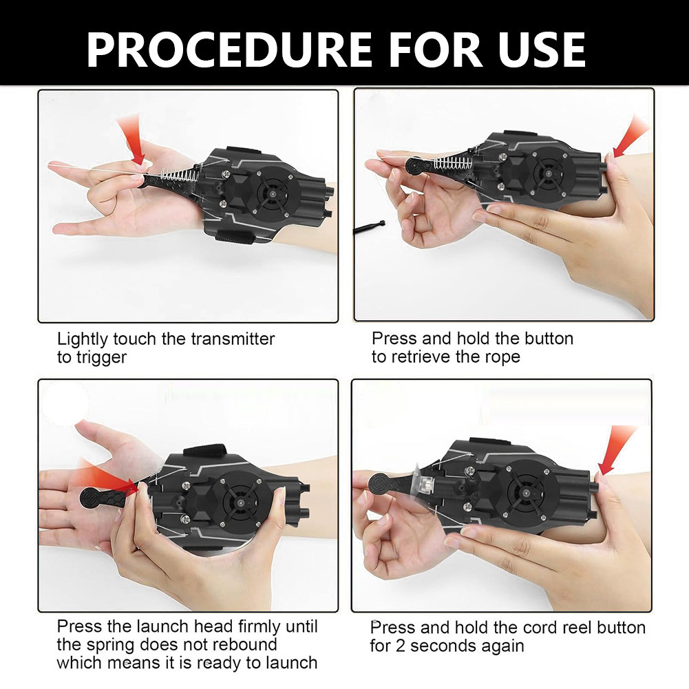 Spider Web Shooter Web Launcher String Shooter for Superhero Role-Play ...