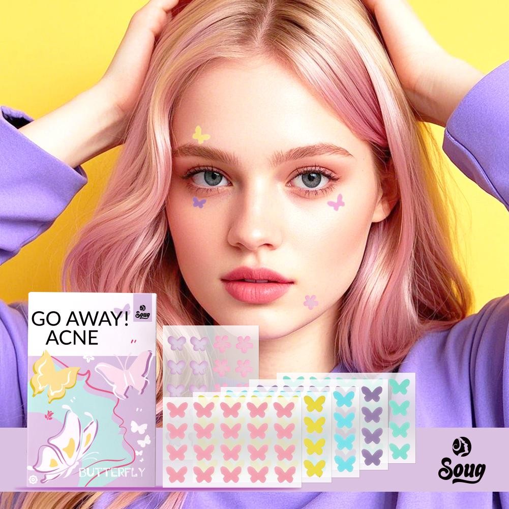 PE Butterfly Series Colored Acne Stickers Light And Comfortable ...