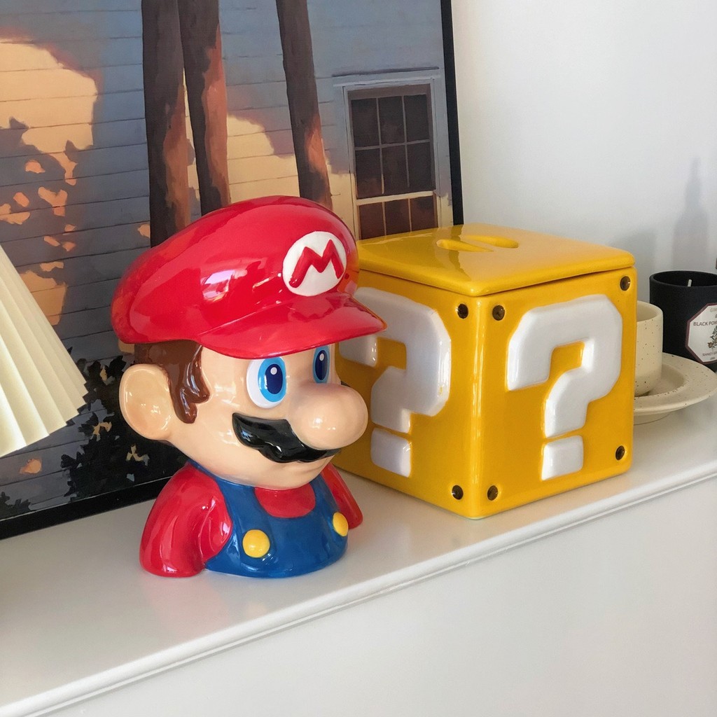 Mario Storage Tank Super Mario Brothers Question Mark Square Storage ...