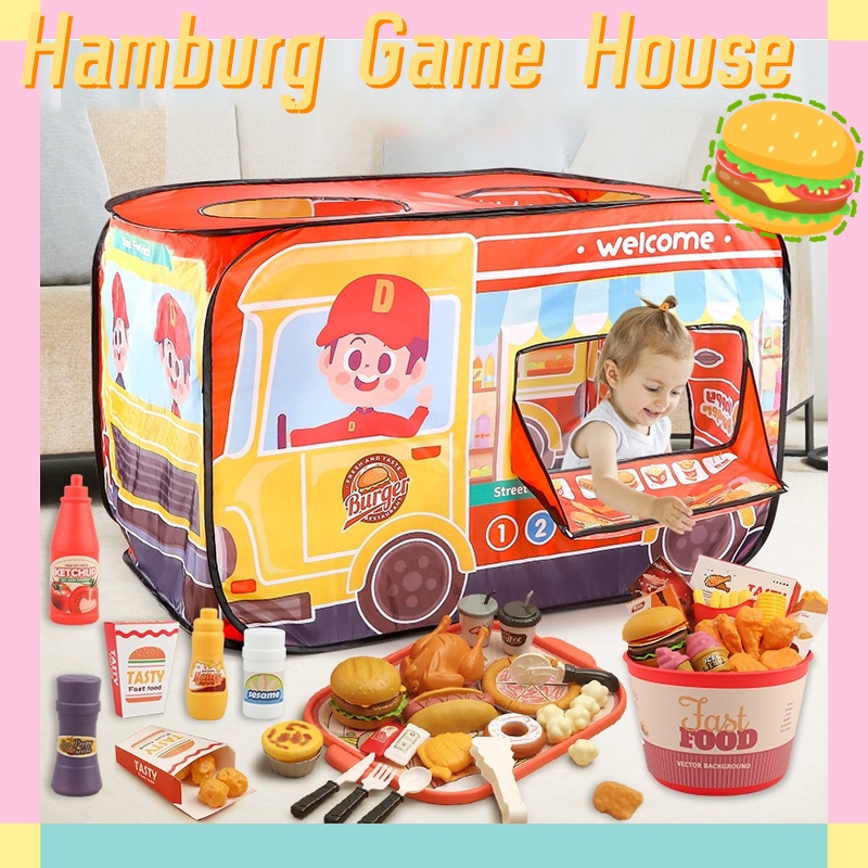 【COD】Kids Tent Toy Children's Game House Boys Girls Hamburg Toy Car ...
