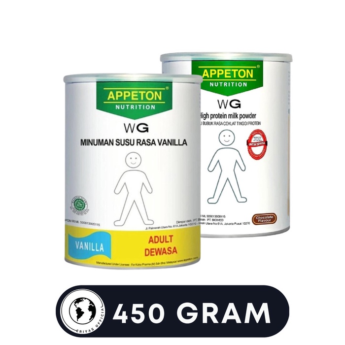 Appeton Weight Gain Adult Fat Milk Adult 450 gr Gram - Vanila | Shopee ...
