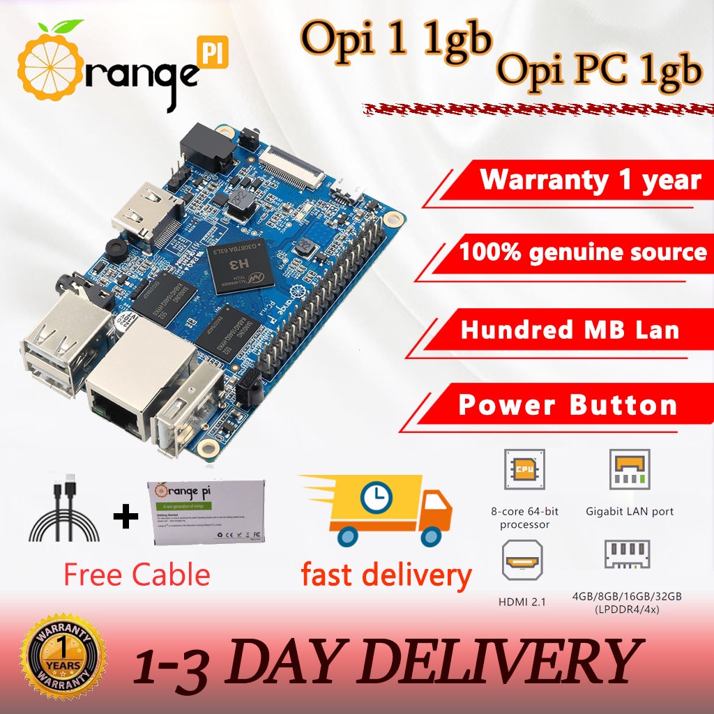 Orange Pi-1 One /Pi Pc 1GB DDR supports Ubuntu Linux and Android quad-core Mini computers ...