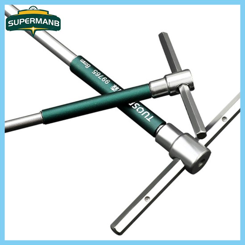 ☀SUPB☀ 2 5 3 4 5 6 8 10mm T-shaped Hand Tool Hex Socket Wrench Metric T ...