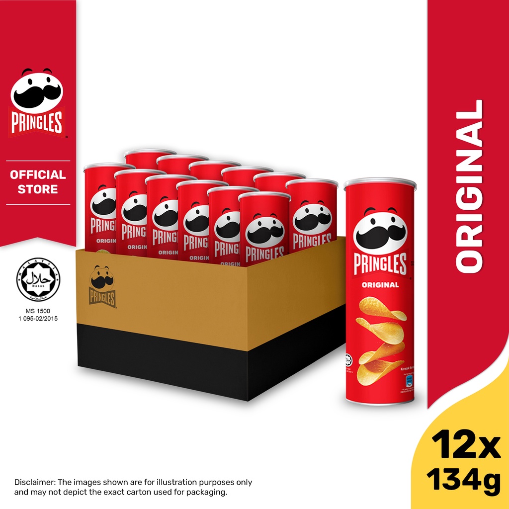 Pringles Potato Chips - Original 134g Carton 12pcs | Shopee Philippines