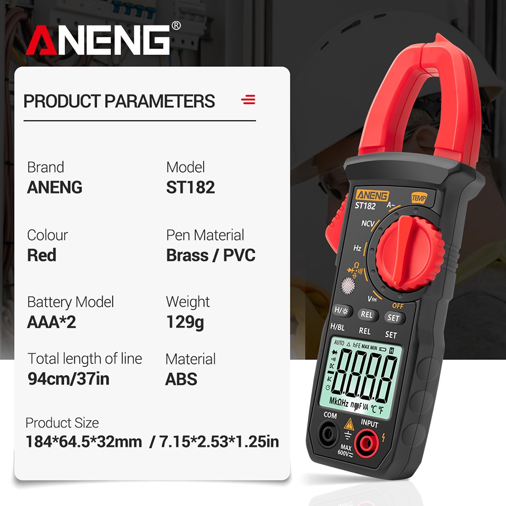 newstyle0 ST182/ST170/ST180 Digital Clamp Meter AC Current Multimeter ...