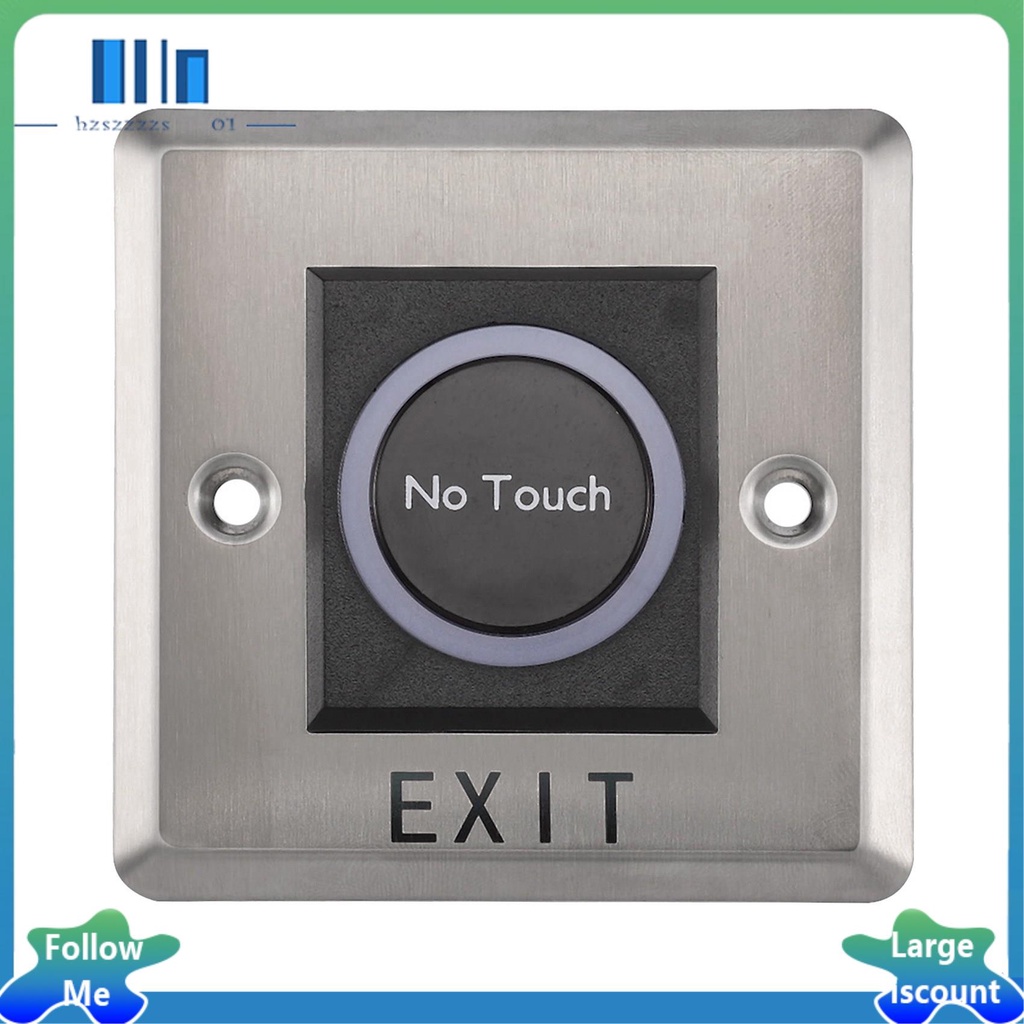 『hzszzzzs01』Infrared Sensor Switch No Contact Contactless Switches Door Release Exit Button with ...