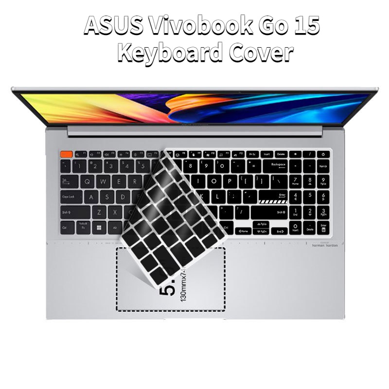 New ASUS Vivobook Go 15 Keyboard Cover E1504F Silicone Laptop Keyboard ...
