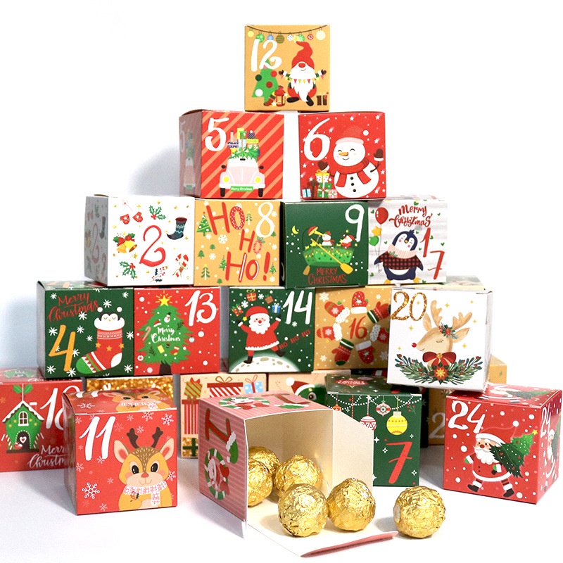 24pcs Favor Boxes Small Gift Candy Box Party Favor Boxes with Gold ...