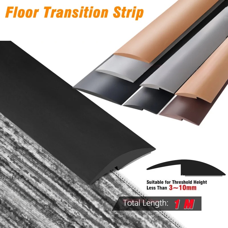 1M Soft PVC Self Adhesive Floor Transition Strip Carpet Edging Trim ...