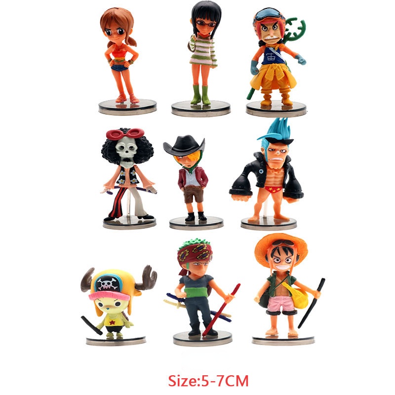 New One Piece Figure Set 5 Pcs Nika Luffy GEAR 5 Sun God Zoro Chopper ...