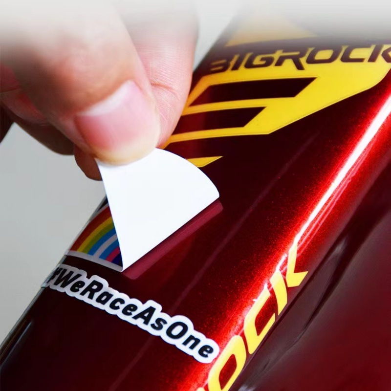 1Set Bike Frame Stickers Rainbow Punch Bicycle Decals Personalized Top ...