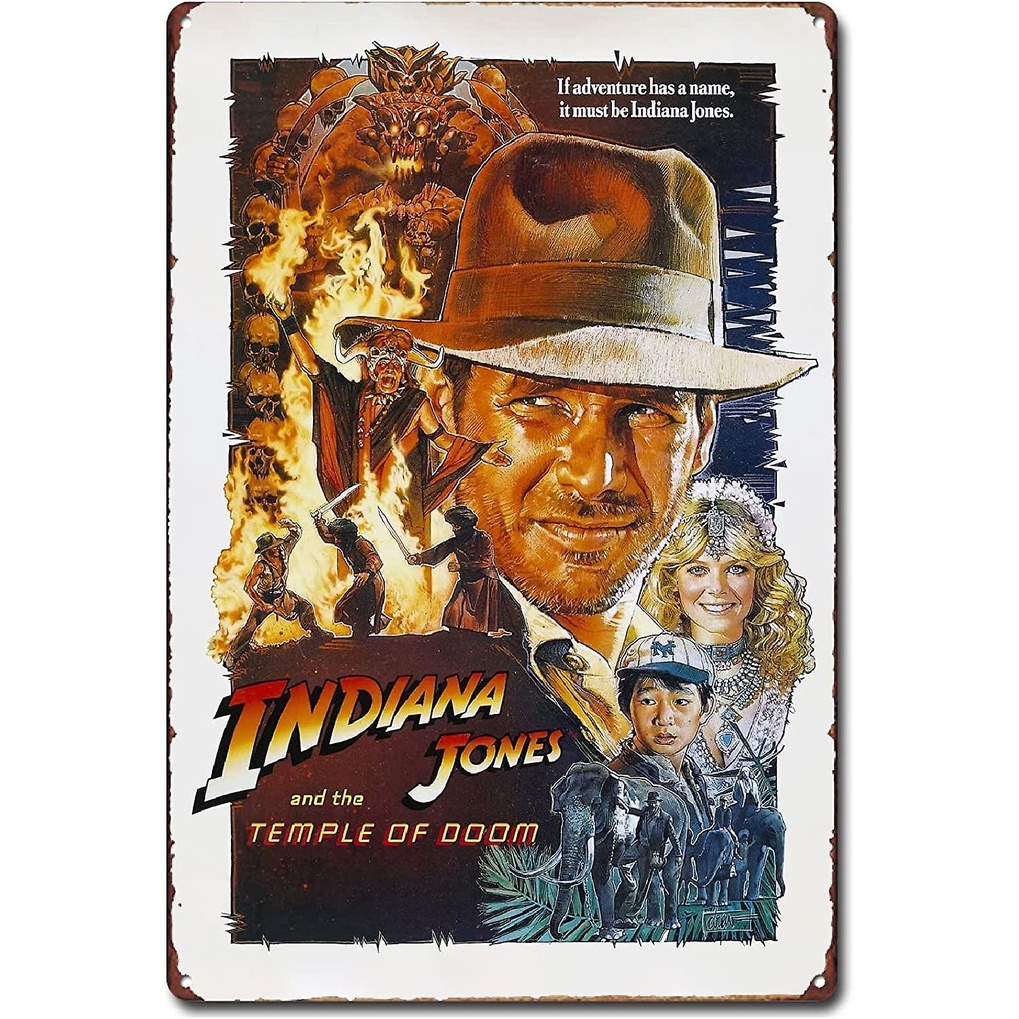 Indiana Jones And The Temple Of Doom 80s Classic Movies Posters Vintage ...