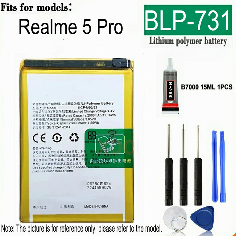 【COD】Replacement BLP-731 Battery For 5 Pro Battery Original Quality ...