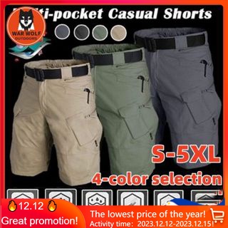 cargo shorts 6 pocket for men IX7 Men's Shorts Tactical Pants Multi ...