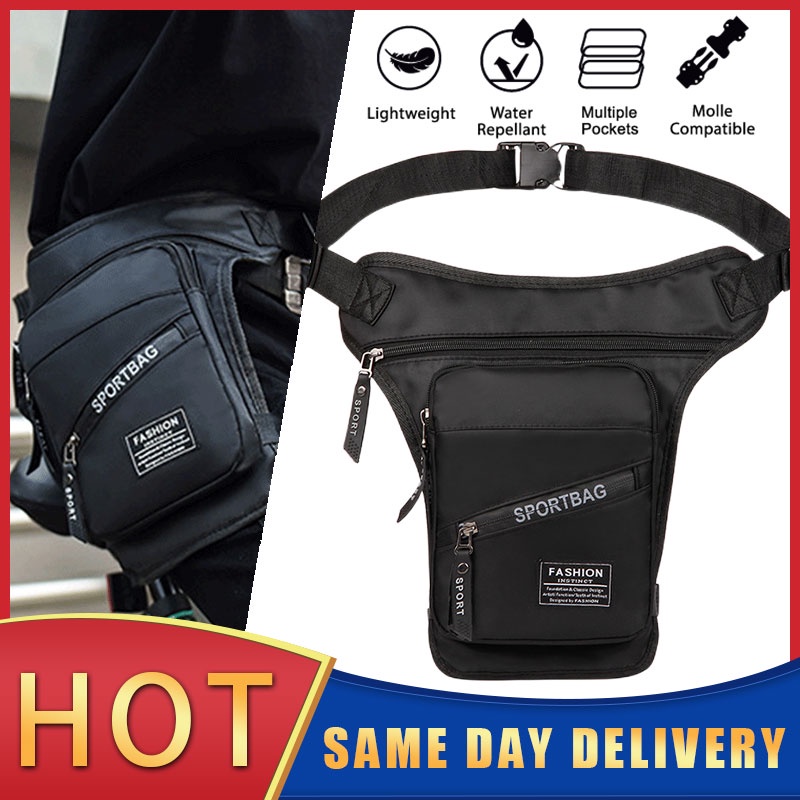 motorcycle belt bag nylon leg bag for men outdor sports bag waist bags ...