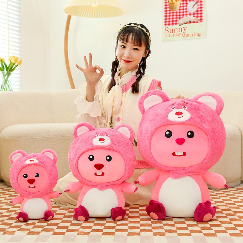 Cross-dressing Beaver Ruby Doll Strawberry Bear loopy Doll Cute Stitch ...