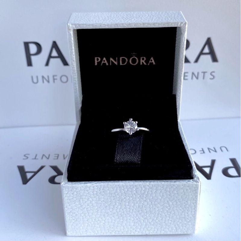 Pandora S925 PANDORA SPARKLING ELEVATED HEART RING Ring With Box ...