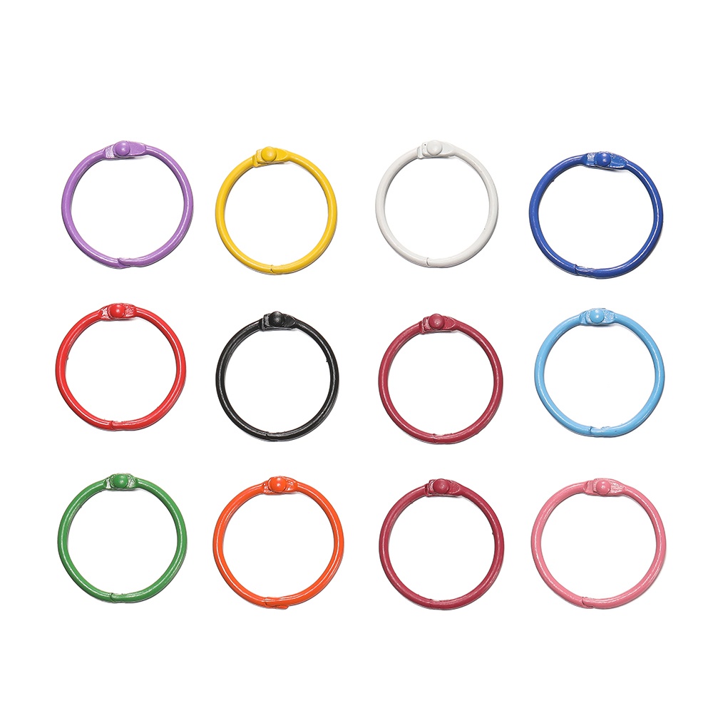 St. kunkka 5pcs Iron Spray Paint Key Ring Fashion Accessories for diy ...