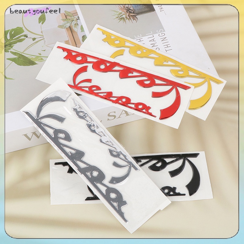 Beautyoufeel Emblem Sticker 3-Dimensional Decal For Vespa GTS300 GTV125 ...