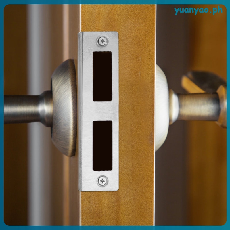 [Ready Stock]4 Sets Door Jamb Repair Kit Frame Strike Plate Home ...