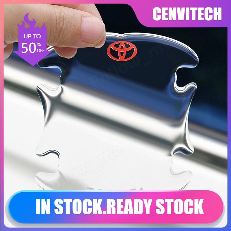 8Pcs Anti-scratch Protective Film for Toyota Car Door Handles Car Door ...