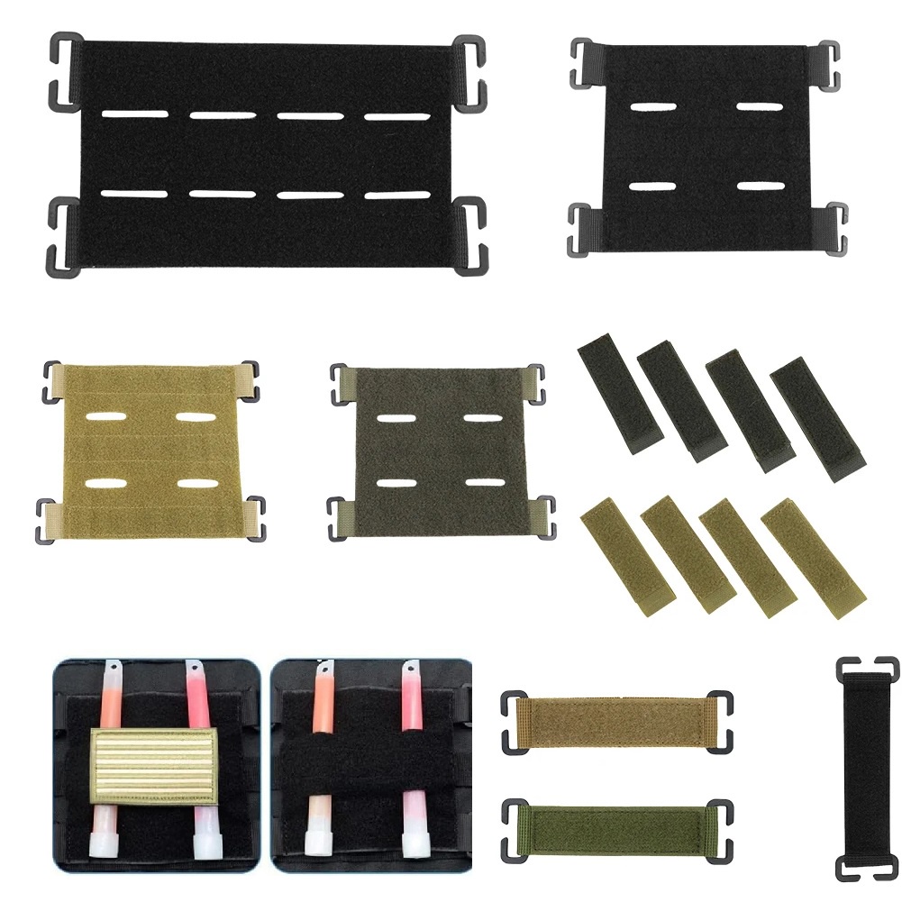 LUC Hook and Loop Adapter Molle Patch Panel DIY Molle Badge Patch Display Stand Vest Patch Molle ...