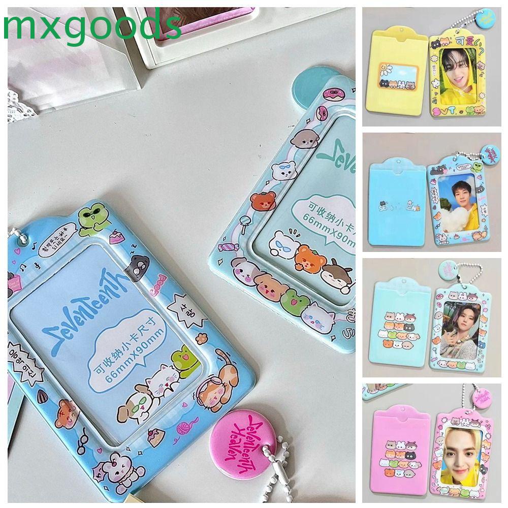 MXGOODS Kpop Idol Photocard Holder, Cartoon Kpop Idol Seventeen Card Sleeve, Kawaii Korean Style ...