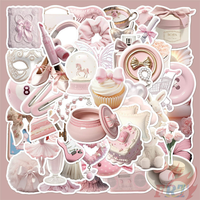 Pink Ballet Girls Styles Series 01 Stickers 50Pcs/Set Waterproof DIY ...