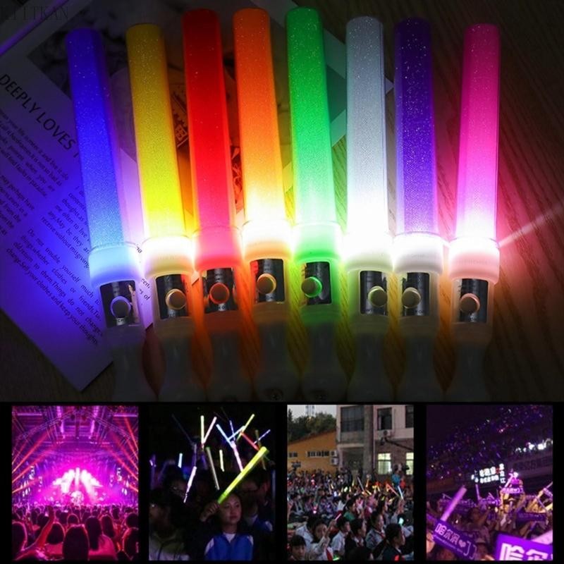 KIIK Glow Sticks 3 Modes Flashing LED Light Sticks Glow in The Dark ...