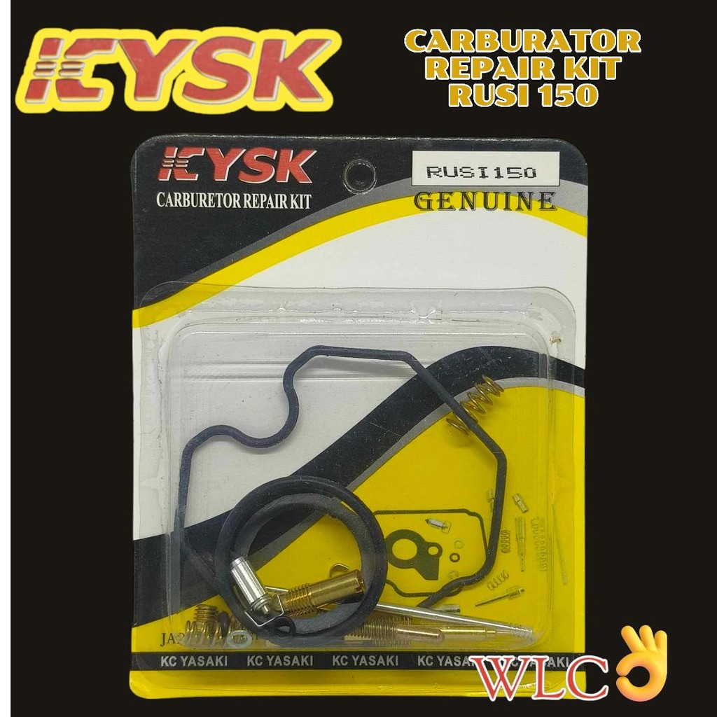 CARBURATOR REPAIR KIT RUSI 150 YSK GENUINE JAPAN QUALITY PARTS | Shopee ...