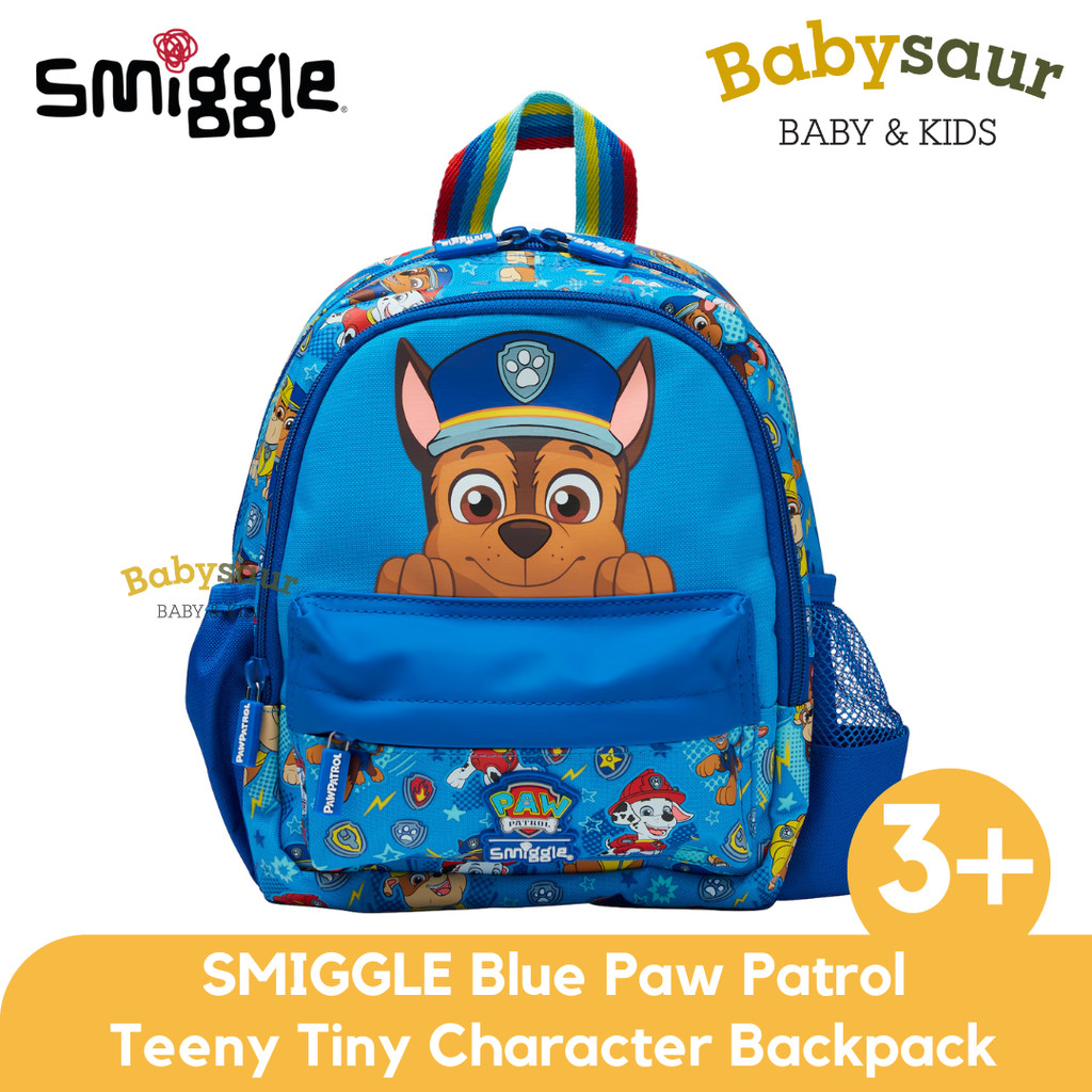 Smiggle 100% Original Blue Paw Patrol Teeny Tiny Character Backpack ...