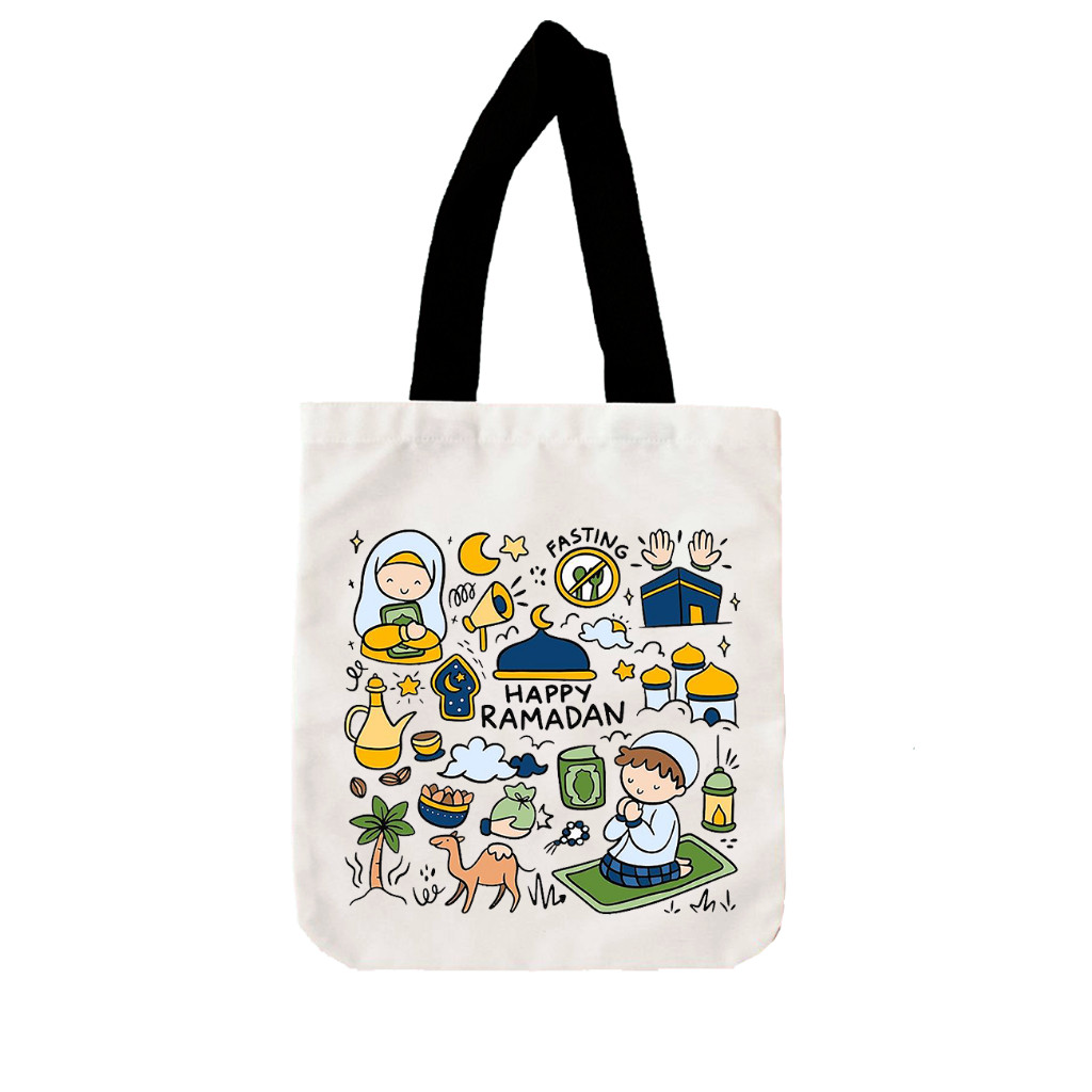 Canvas Tote Bag - Eid Special Ramadhan Edition Tote Bag | Shopee ...