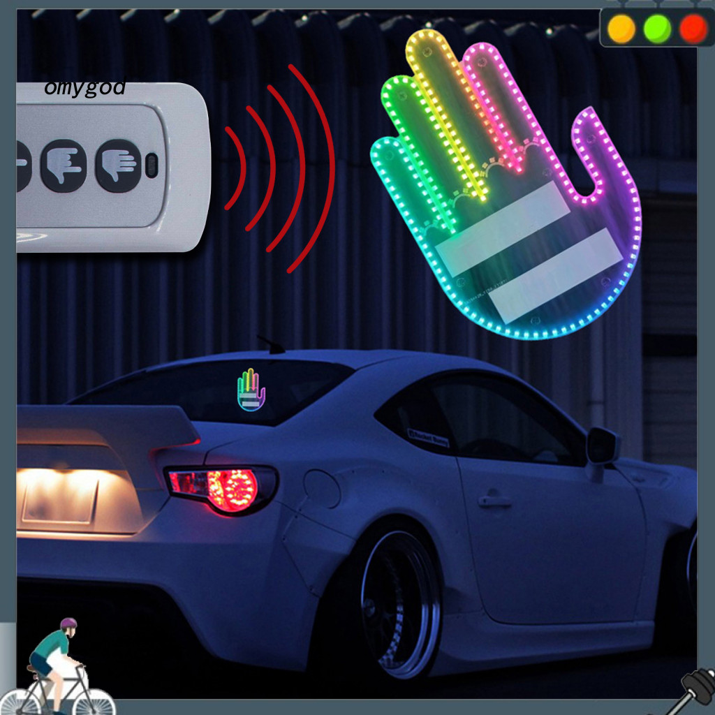 OMG Gesture Control Car Light Car Finger Light Colorful Led Car Hand ...