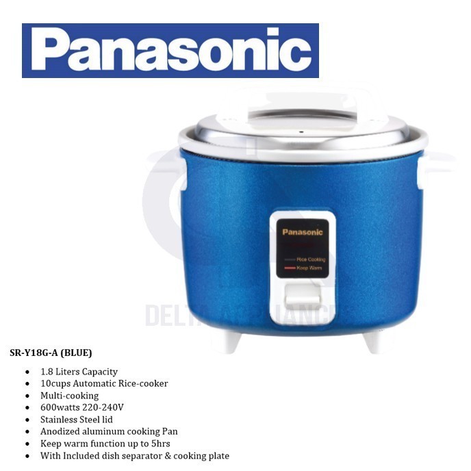Panasonic SR-Y18G-A (Blue) Rice Cooker 1.8L | Shopee Philippines