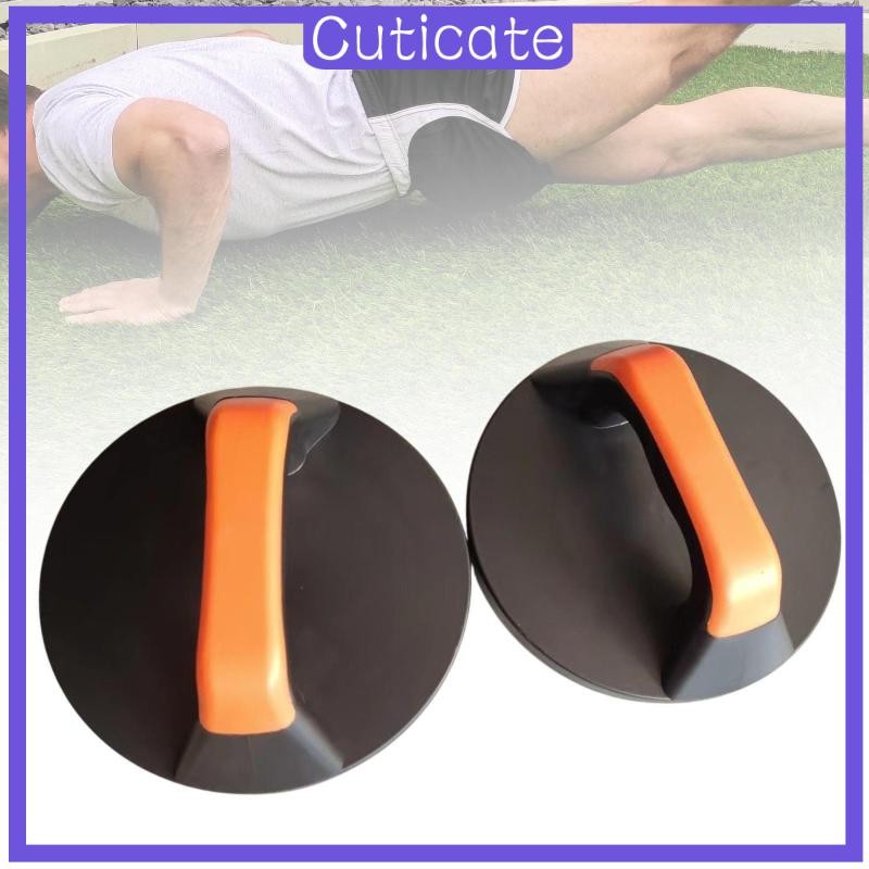 [CUTICATE] 2x Rotating Push up Handles Pushup Stands for Floor Round ...
