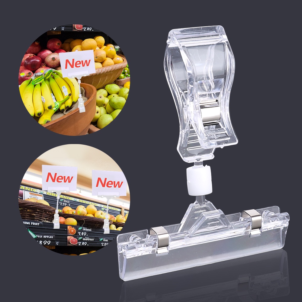 Plastic Shelf Clamp Price Label Tag Advertising Clips Holders 360 ...