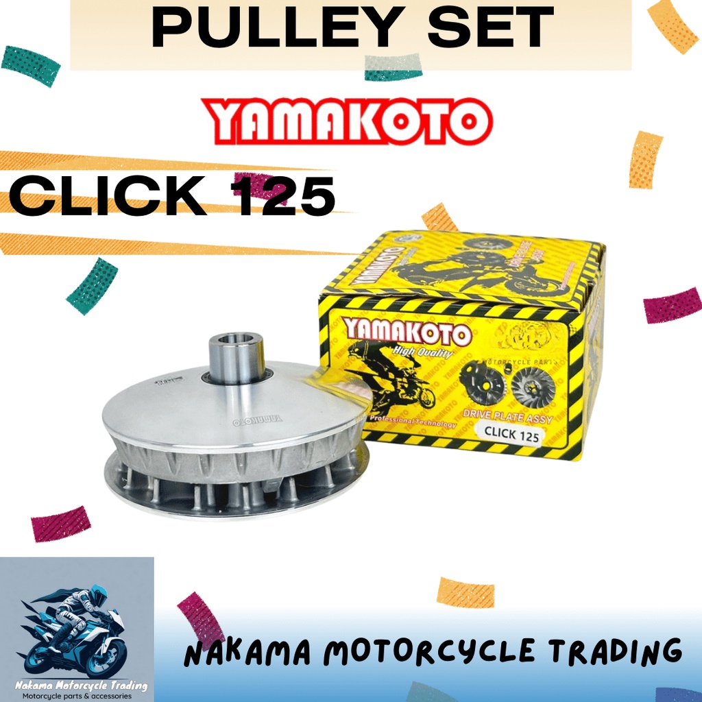 YAMAKOTO Click 125 Motorcycle Pulley Set | Shopee Philippines