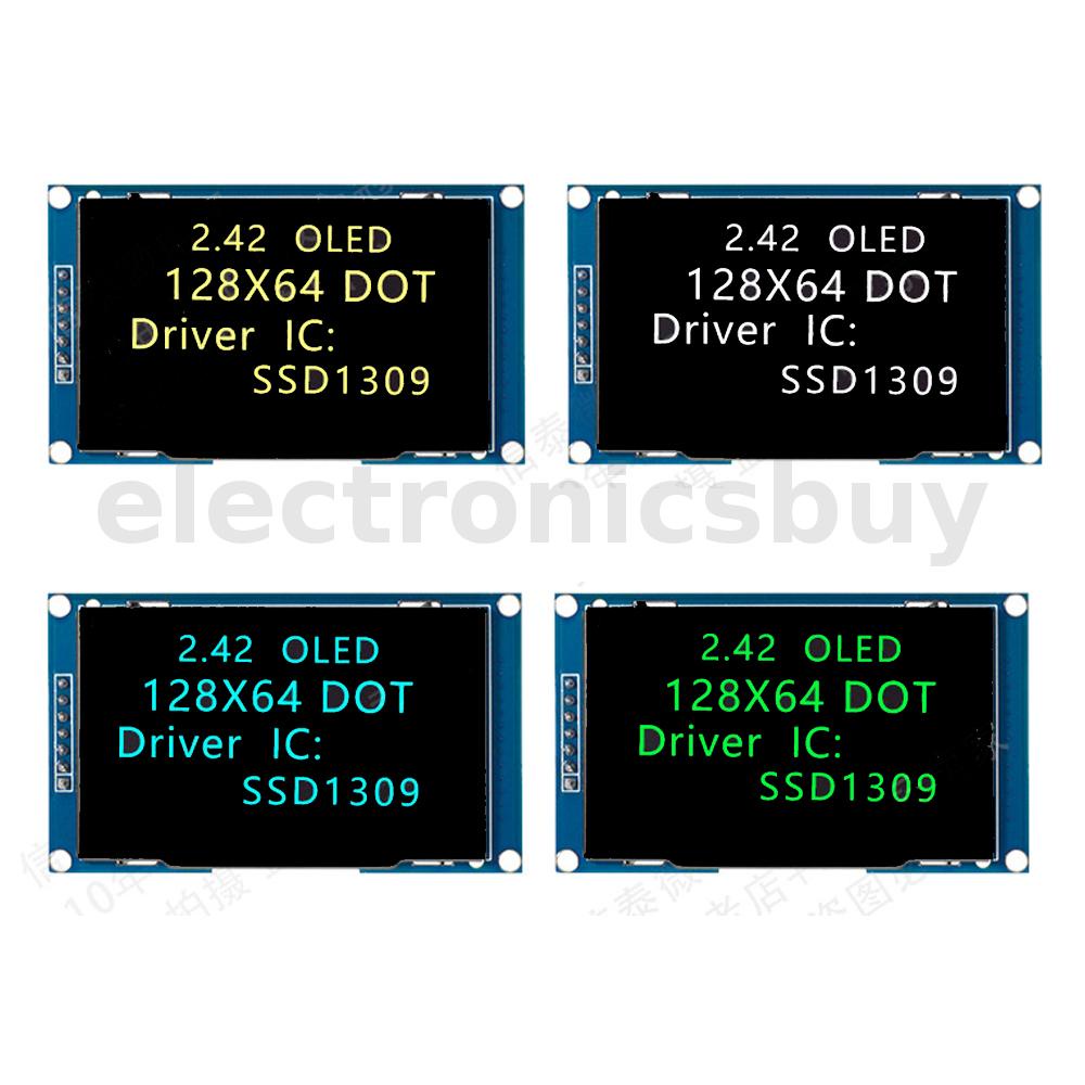 2.42 inch 7PIN OLED Display LCD Screen Module Resolution 128*64 SPI/IIC ...