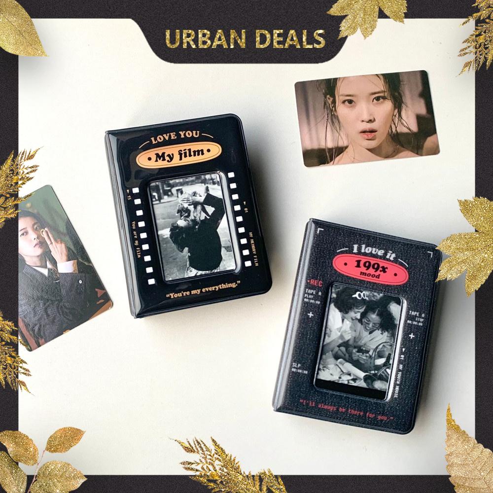 Ins Retro Black Style Photo Album 40 Capacity Cards Holder For 3inch ...