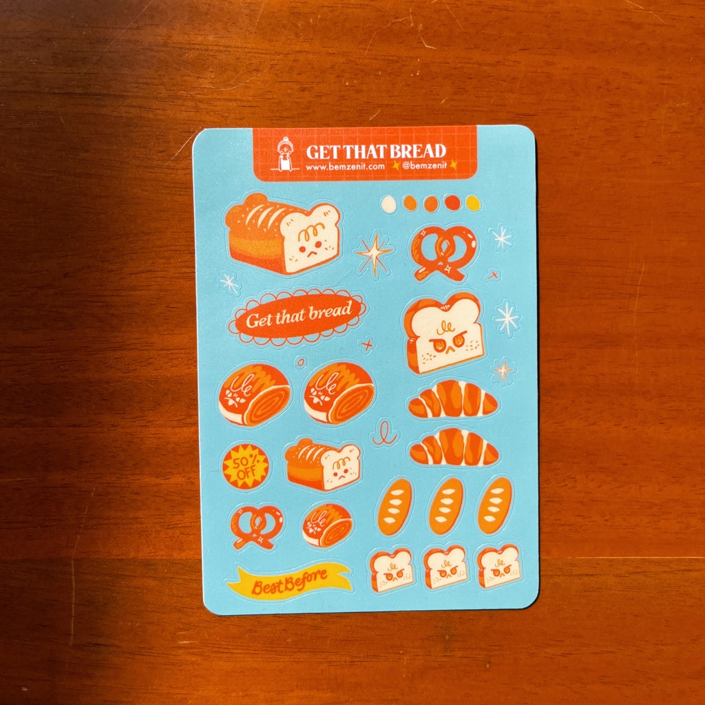 Get That Bread Sticker Sheet | Shopee Philippines