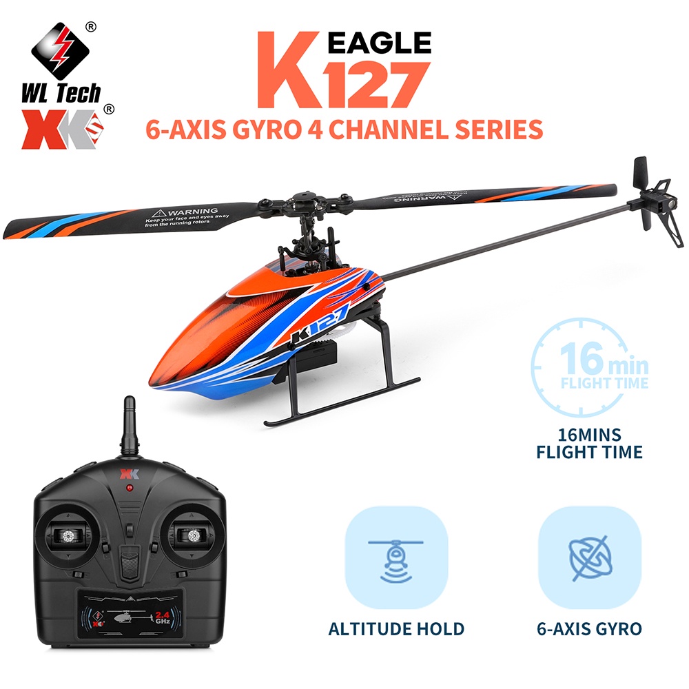 Wltoys K127 Single Propeller Aileron Free 4-Channel Remote-Controlled ...