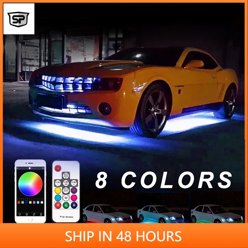 App/Remote Control Car Light Underglow RGB 8 Colors Universal ...