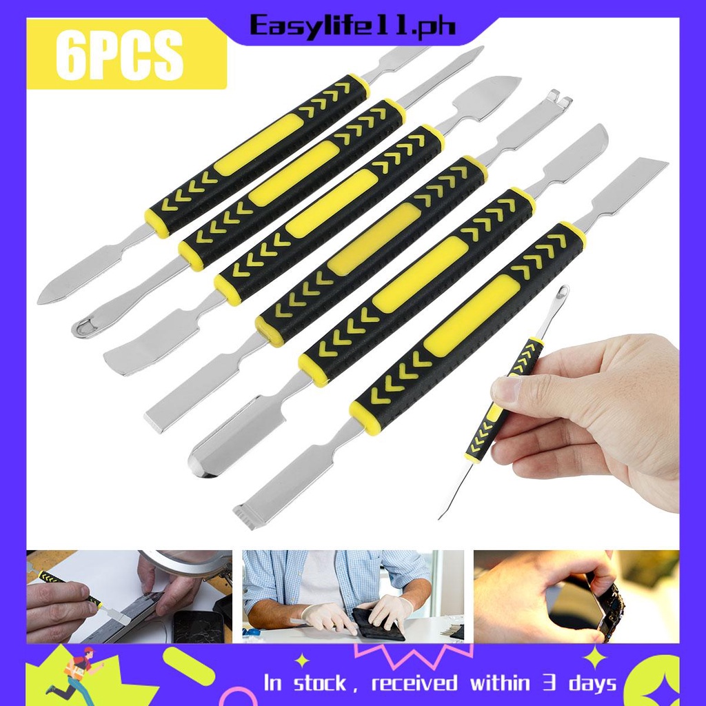 6Pcs Double-Ended Carbon Steel Crowbar Hand Tool Mobile Phone ...