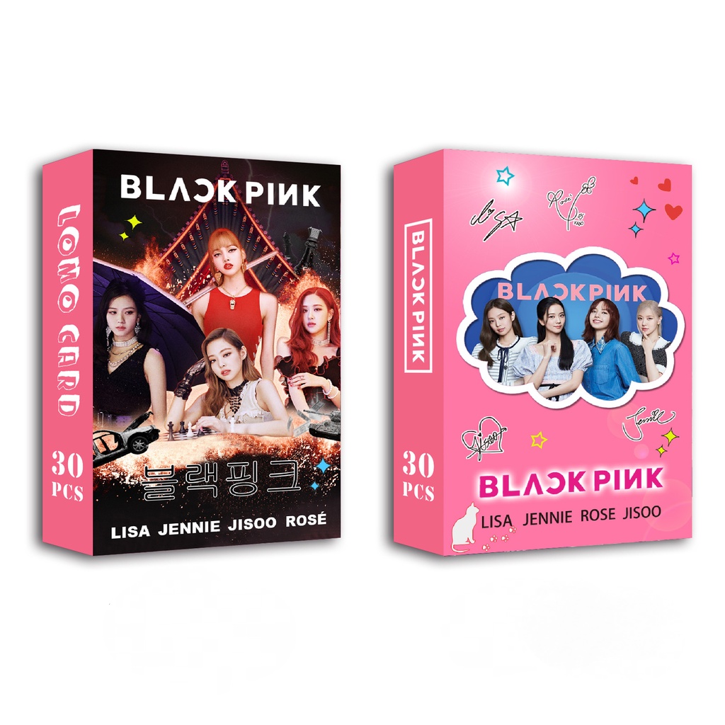 30pcs/box BP Album PINK VENOM Lomo Card BPTG PINK Photocards Jennie ...