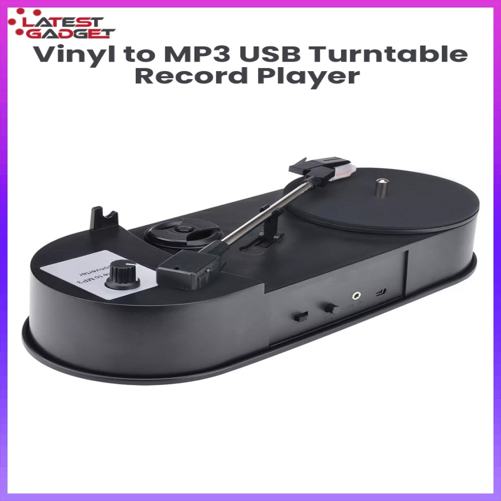LatestGadget Vinyl To MP3 USB Turntable Record Player | Shopee Philippines