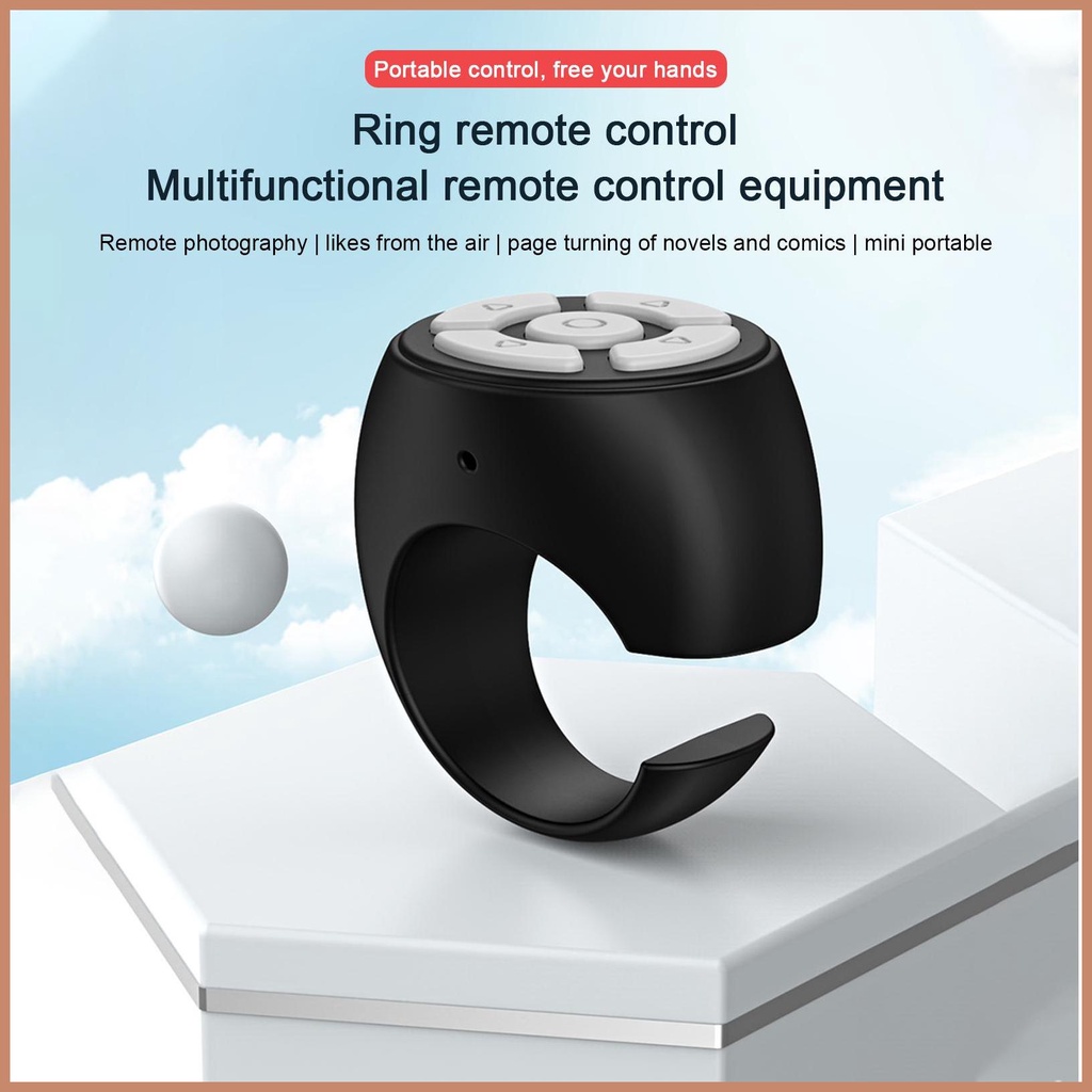 Ring Remote Control Finger Scroller Page Turner Matte Material Mobile ...