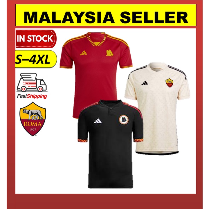 23/24 AS Roma Away Kit Jersey for Men Jersi Baju Bola Sepak (S-4XL ...