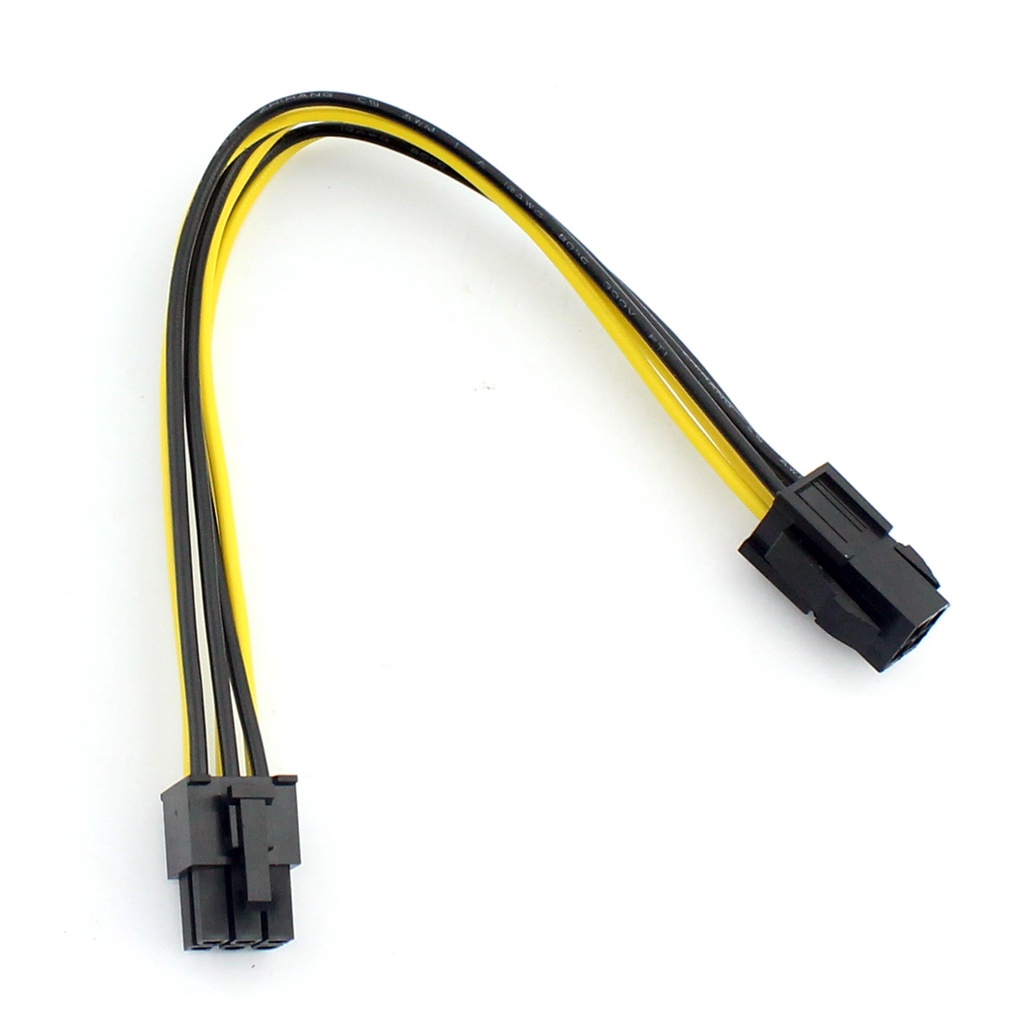 JMT 1x High Quality 18AWG PC CPU 4PIN to GPU PCIe PCI-E Graphics Card ...