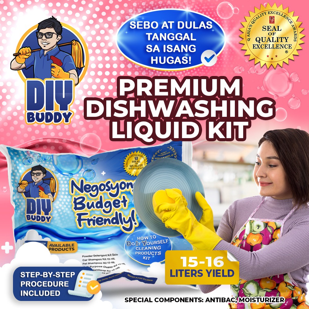 DIY BUDDY DISHWASHING LIQUID KIT | Shopee Philippines